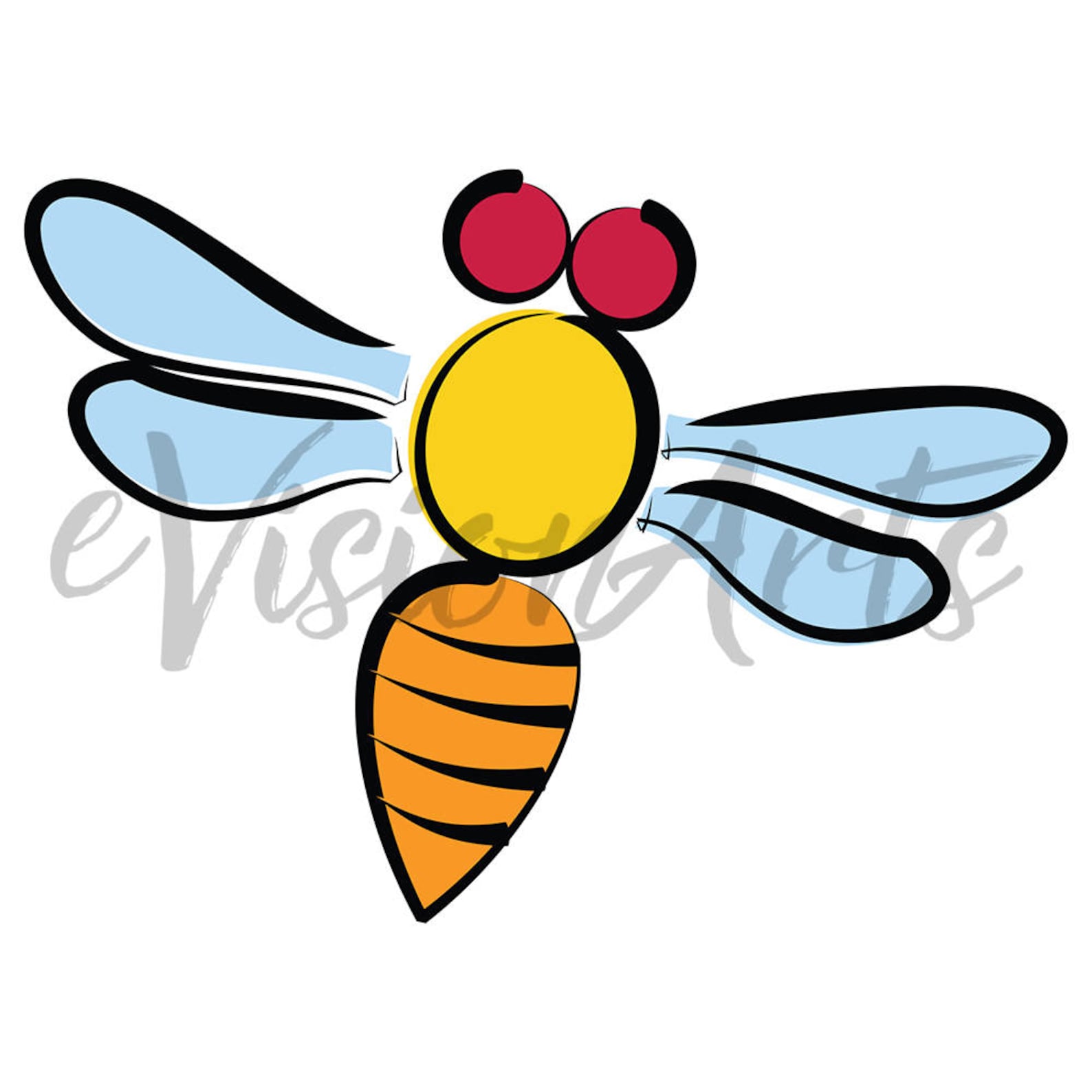 Printable ANIMAL CLIP ART - Duck, Bee, Lizard, Owl, Bird, Cat, Elephant ...