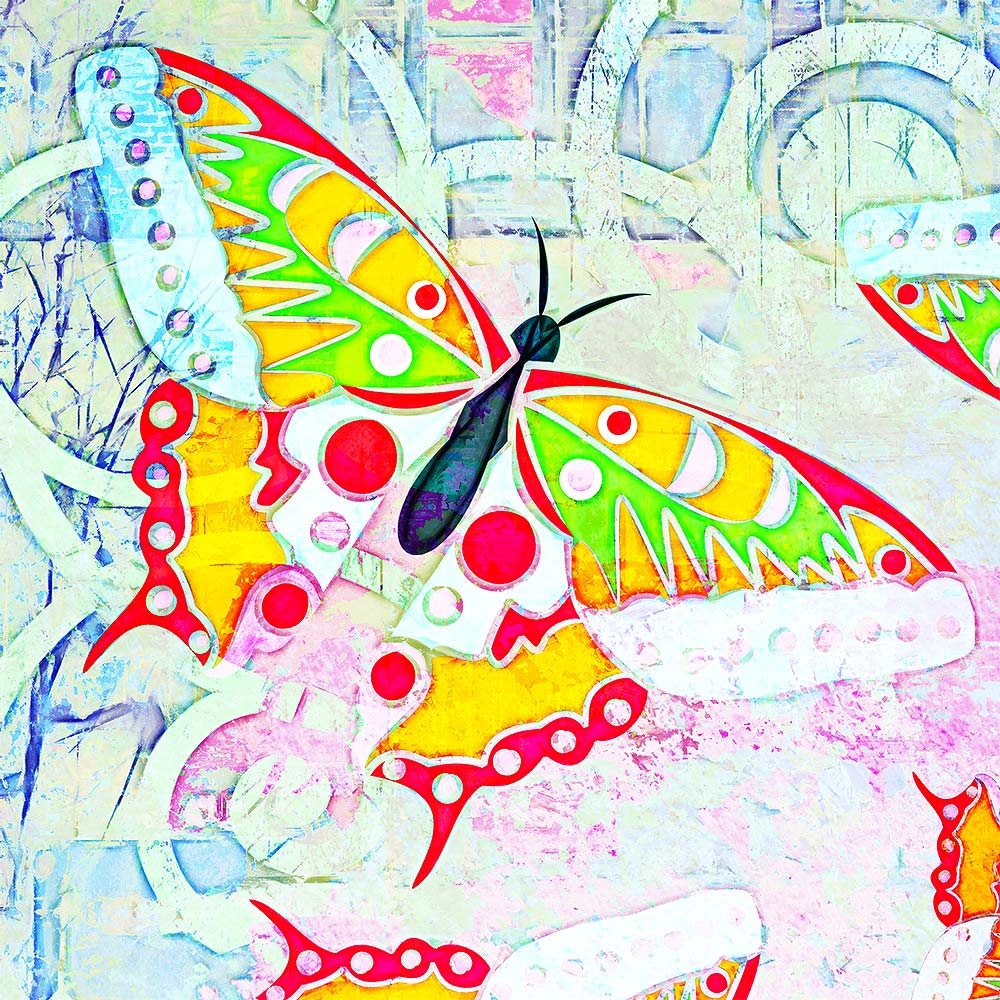 Printable BUTTERFLY SCRAPBOOK PAPER - Watercolor, Digital Download ...