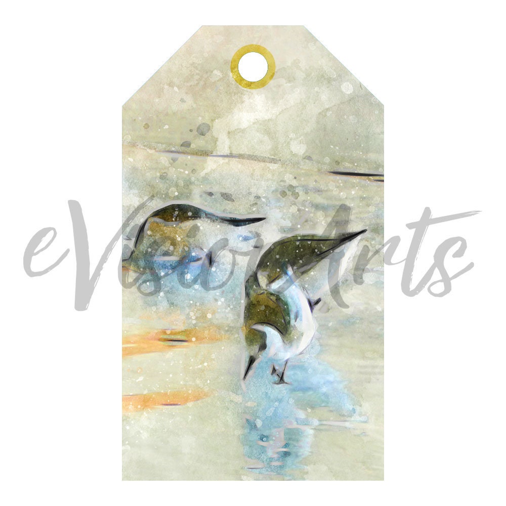Printable BEACH GIFT TAGS, Digital Download, Evisionarts - Etsy