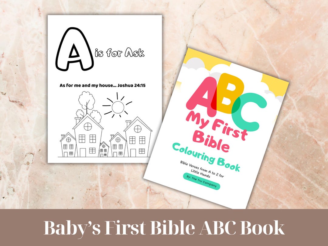 Kids Bible ABC Coloring Book – Christian Scripture Coloring Pages ...