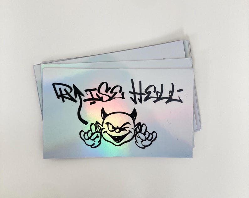Holographic Sticker of Original Design Holographic Graff Street Art ...