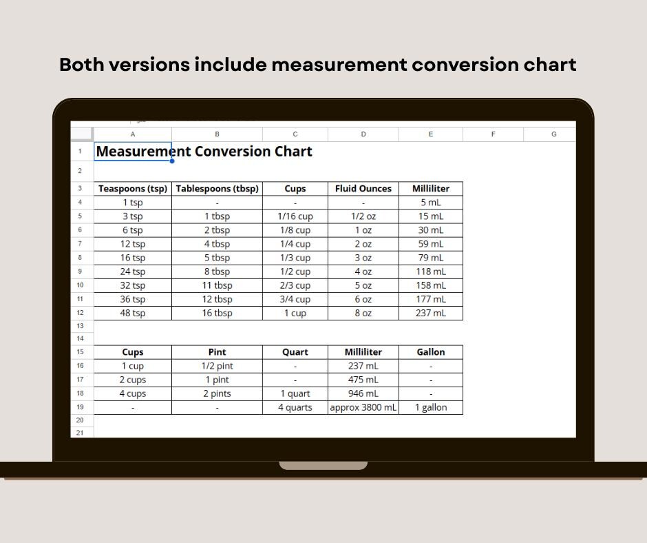 Fluid Intake Tracker: Google Sheet & Excel Chart (instant Download) - Etsy