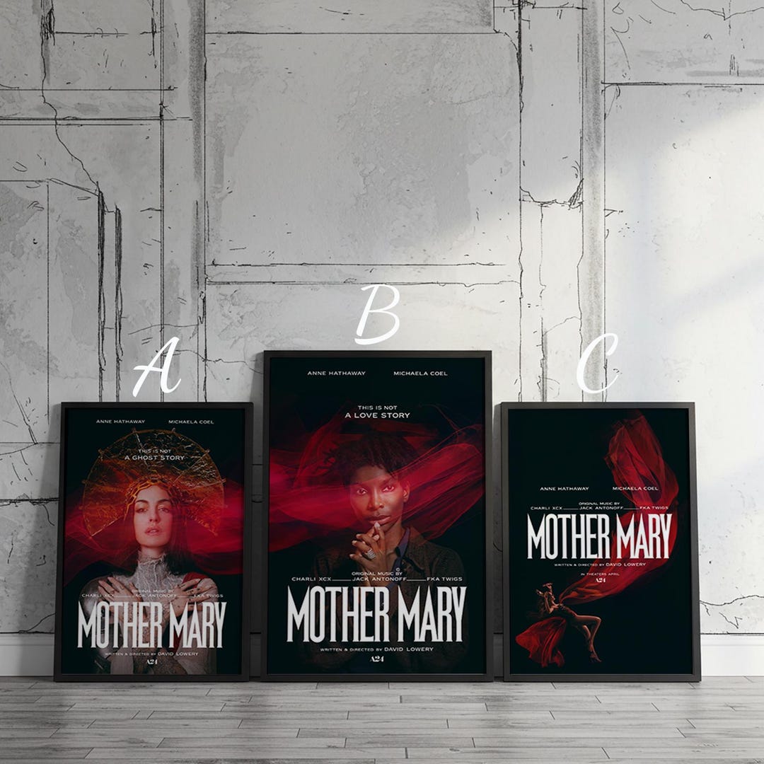 Movie Poster- Mother Mary (2026)| Canvas Poster| Wall Art| Collage Art ...