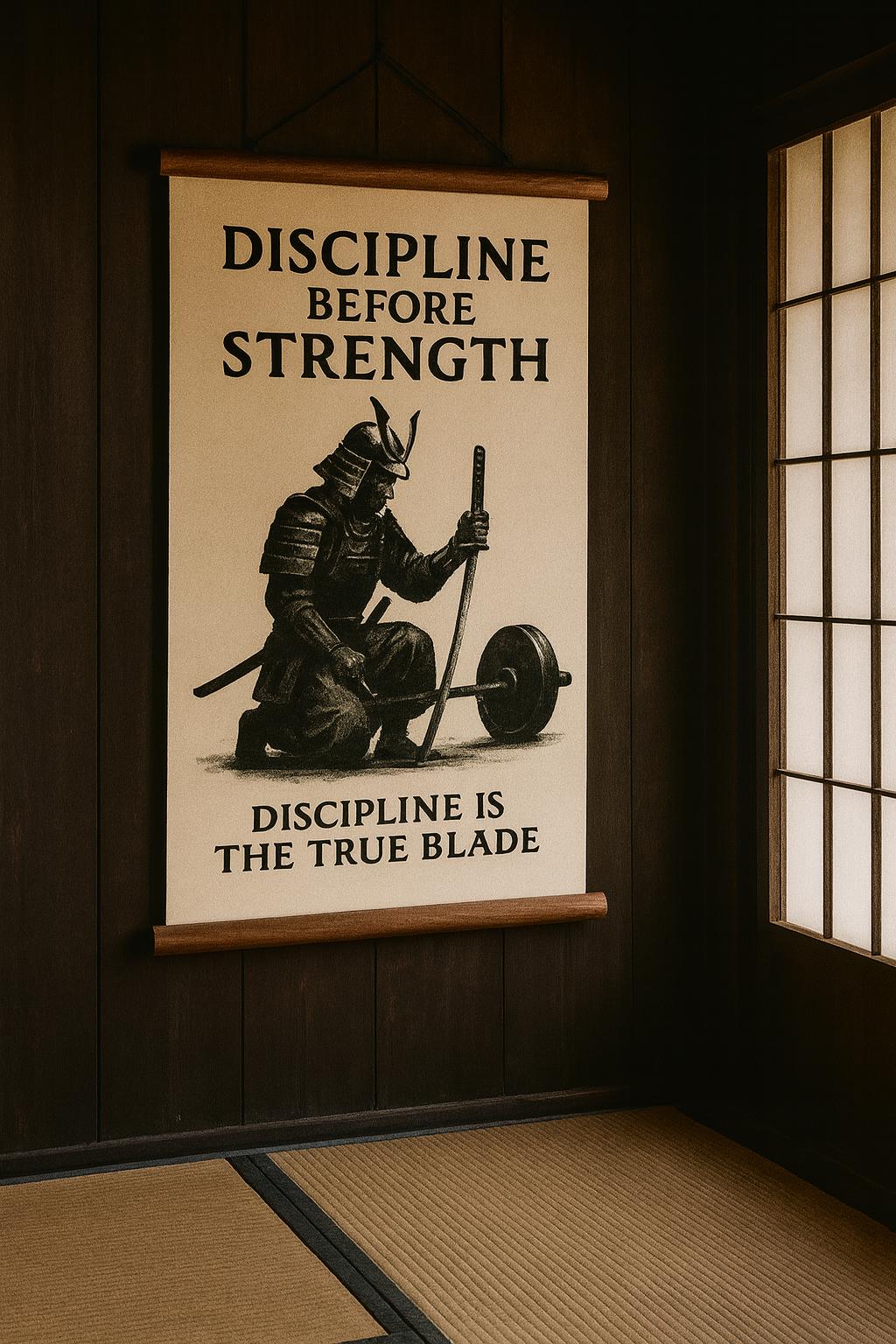 Samurai Gym Motivation Posters: Bushido Warrior Fitness Art (7 Digital ...