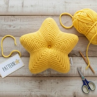 Crochet Pattern (with Video): Star Puff Pillow - by Luluslittleshop ...