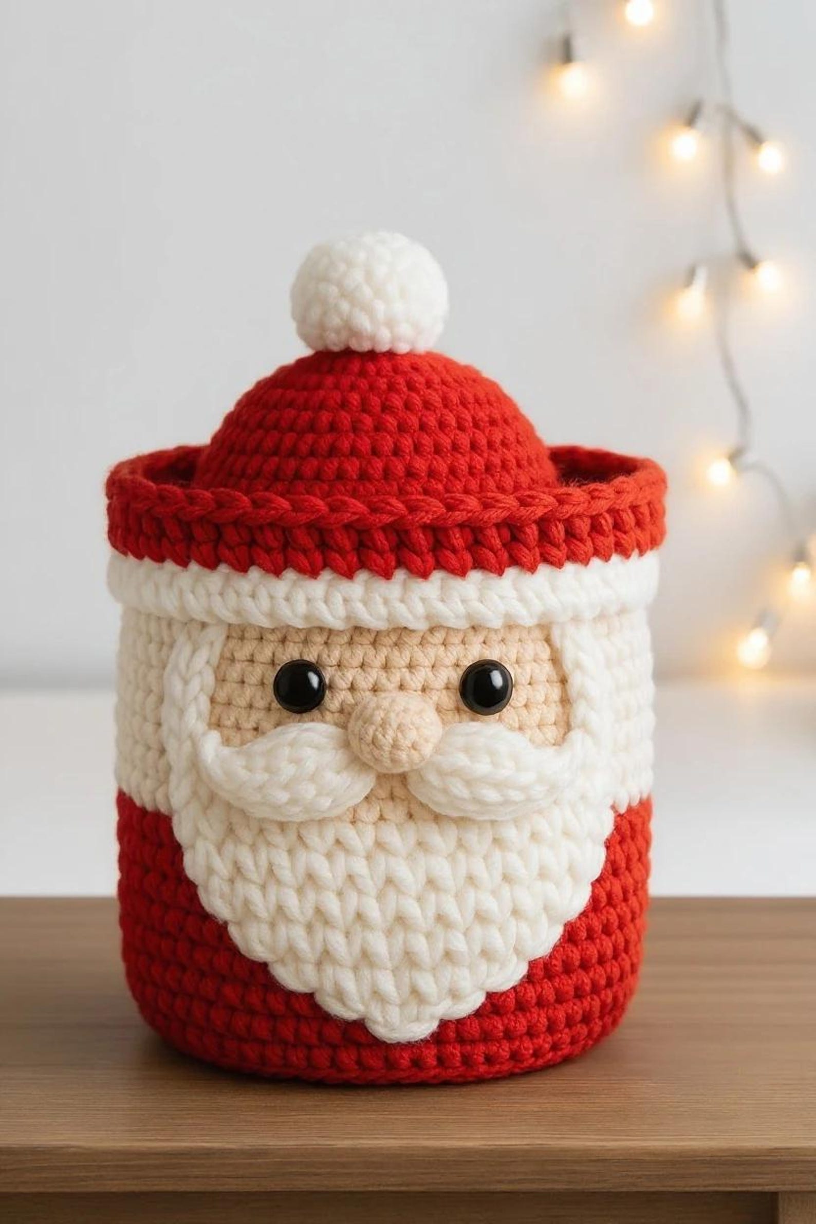 Santa Basket Crochet Pattern PDF | Super Bulky Christmas Basket Pattern ...