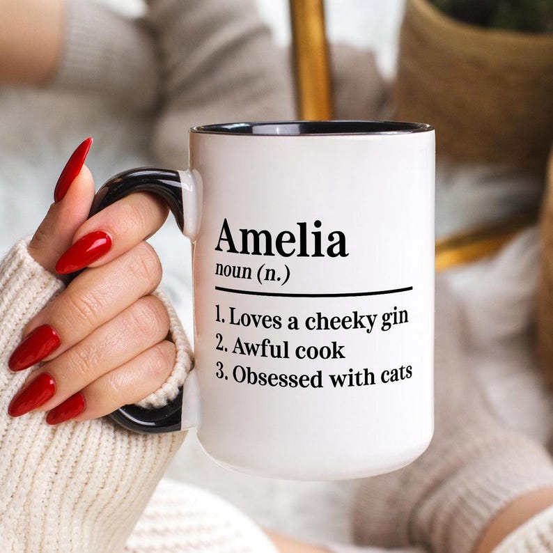Personalized Name Definition Mug or Tumbler, Custom Dictionary Style ...