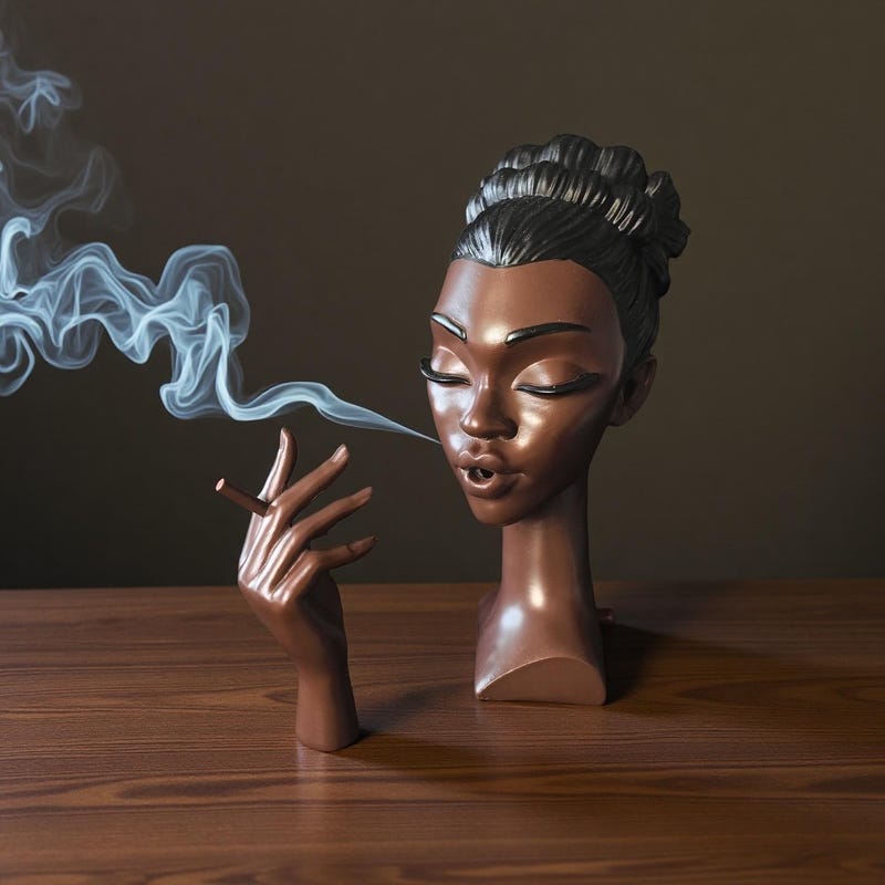 Incense Holder Black Art - Etsy