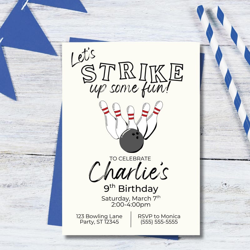 Bowling Themed Boy Party - Etsy