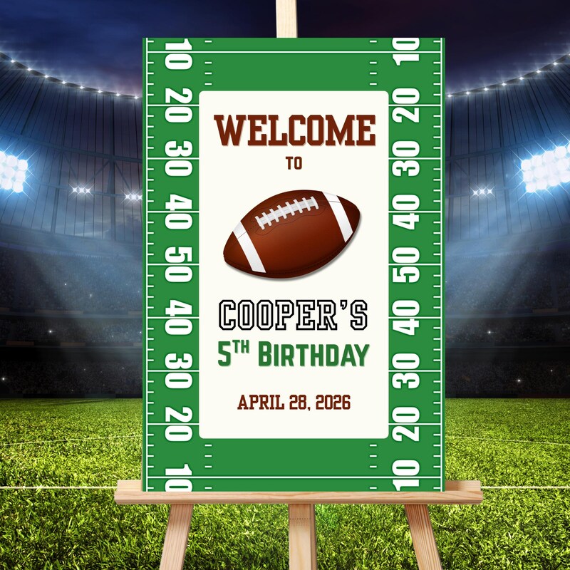 Football Welcome Sign - Etsy