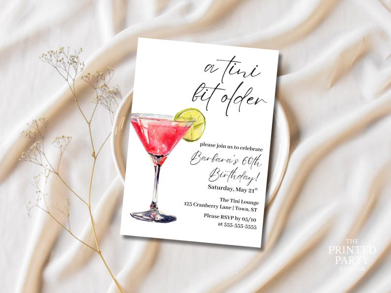 Cosmo Birthday Invitation, Canva Editable Template, Instant Download, A ...