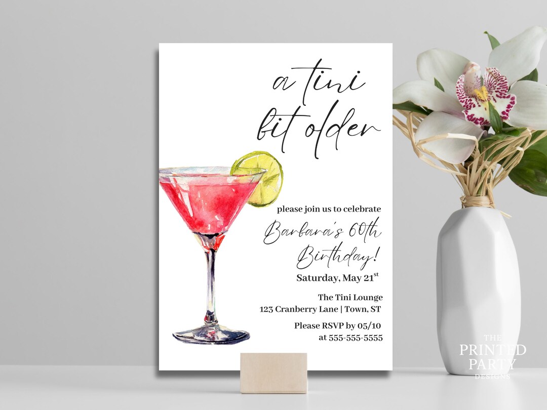 Cosmo Birthday Invitation, Canva Editable Template, Instant Download, A ...