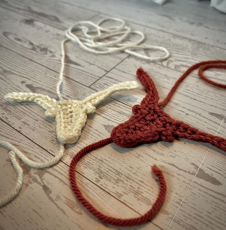 UT Longhorn Crochet Appliqué *pattern Only - Etsy