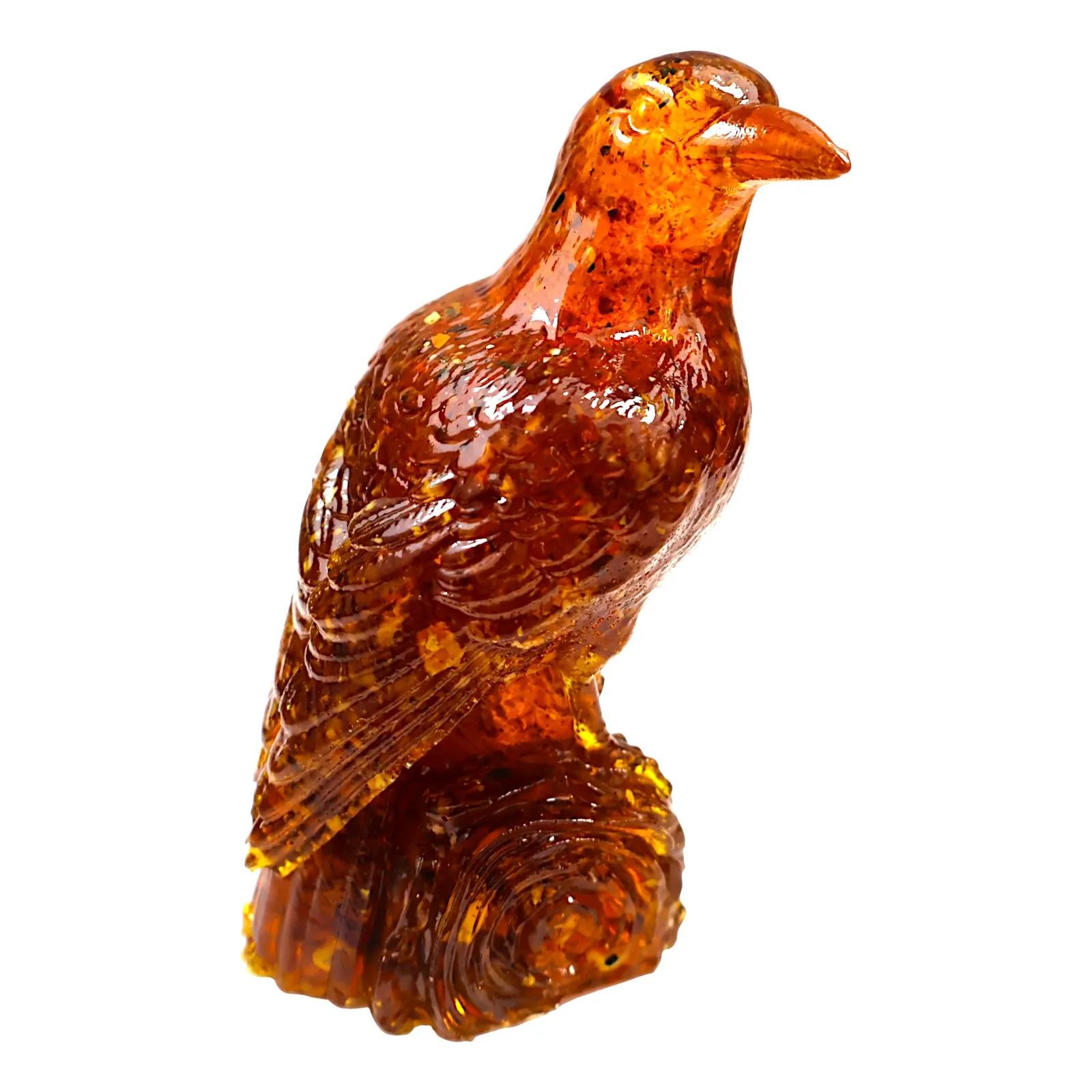 Unique Baltic Amber Bird Figurine Handmade by KIZIMA New York Genuine ...