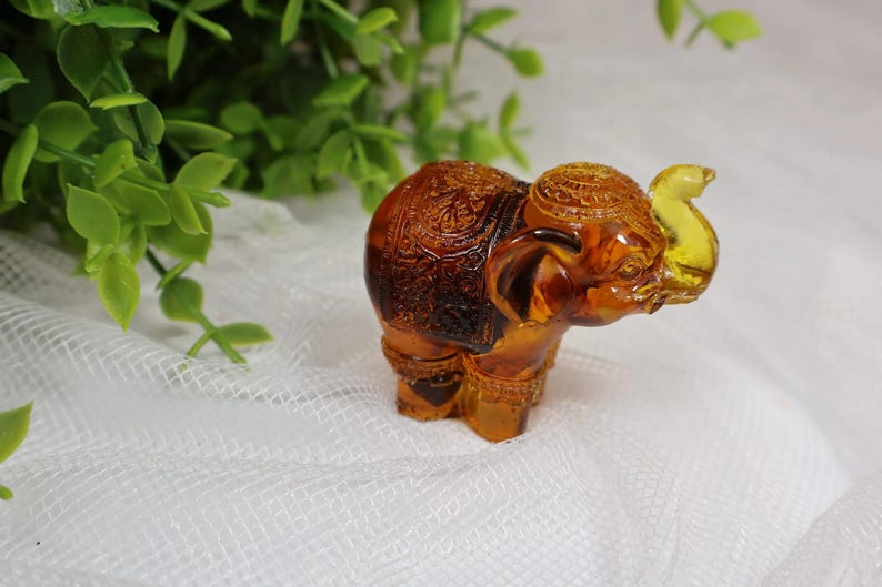 Handmade Baltic Amber Elephant Figurine by KIZIMA USA | Lucky Elephant ...