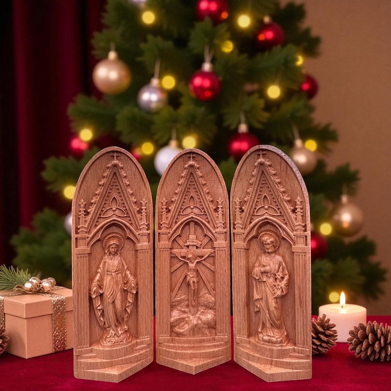 Catholic Triptych Altar - Etsy