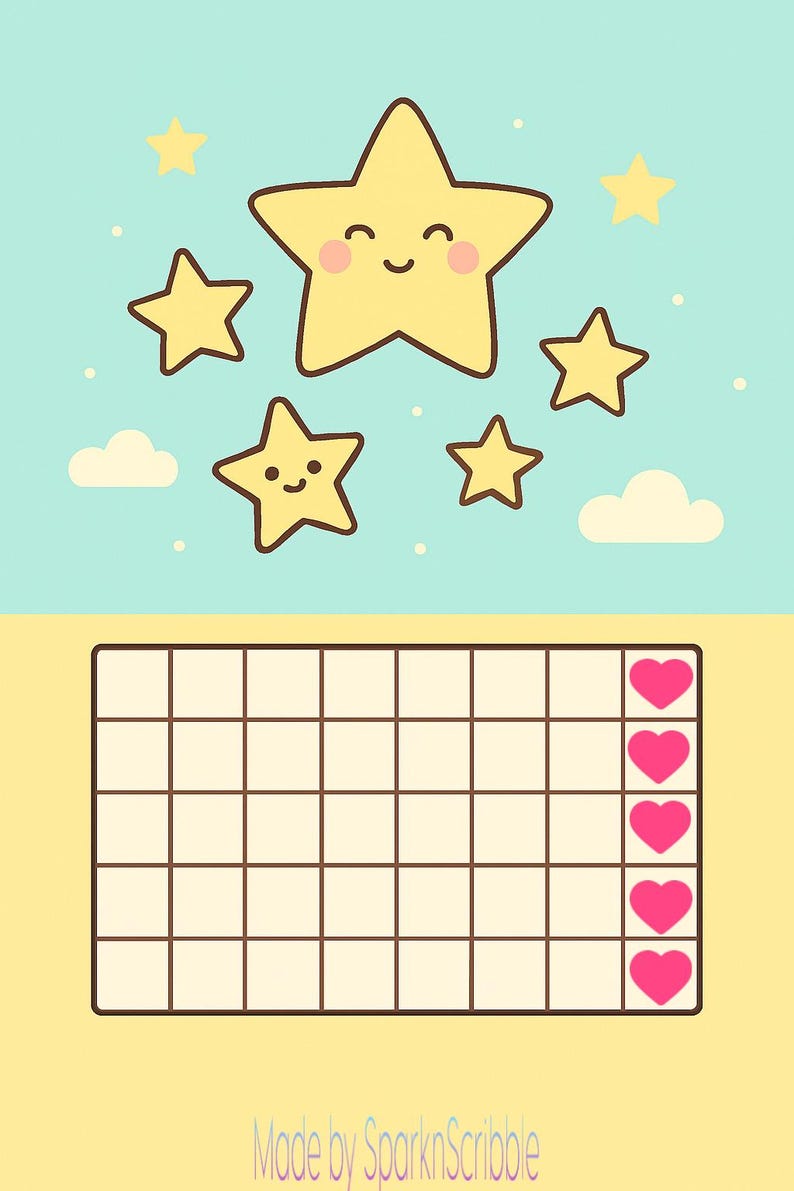Kawaii Monthly Calendar Printable PDF | Cute Bunny Bear Undated Planner ...