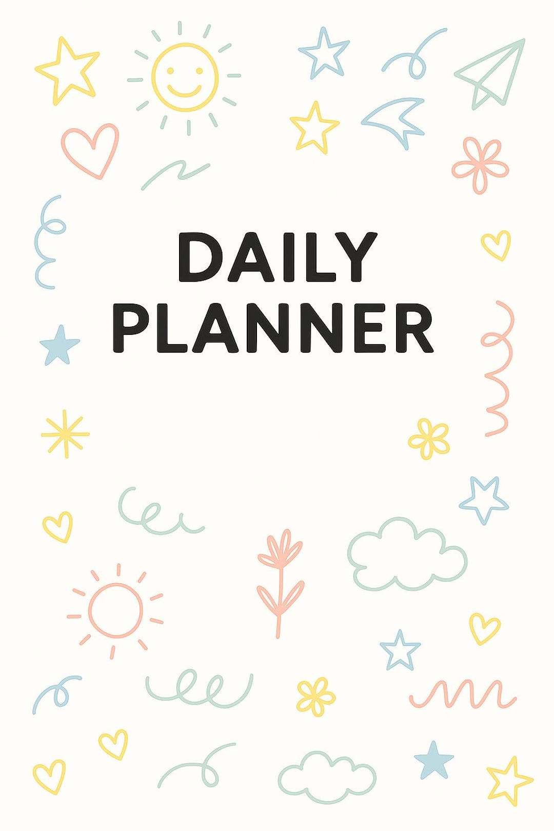 Whimsical Daily Planner | Pastel Printable PDF | Budget, Gratitude ...