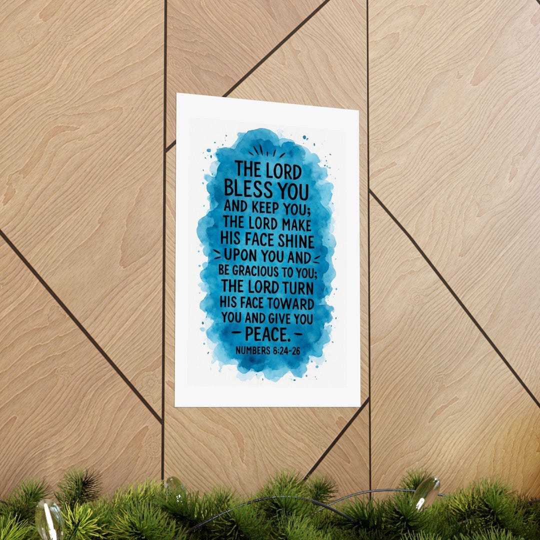 Religious Wall Art, Matte Vertical Posters, Christian Home Decor, Bible ...