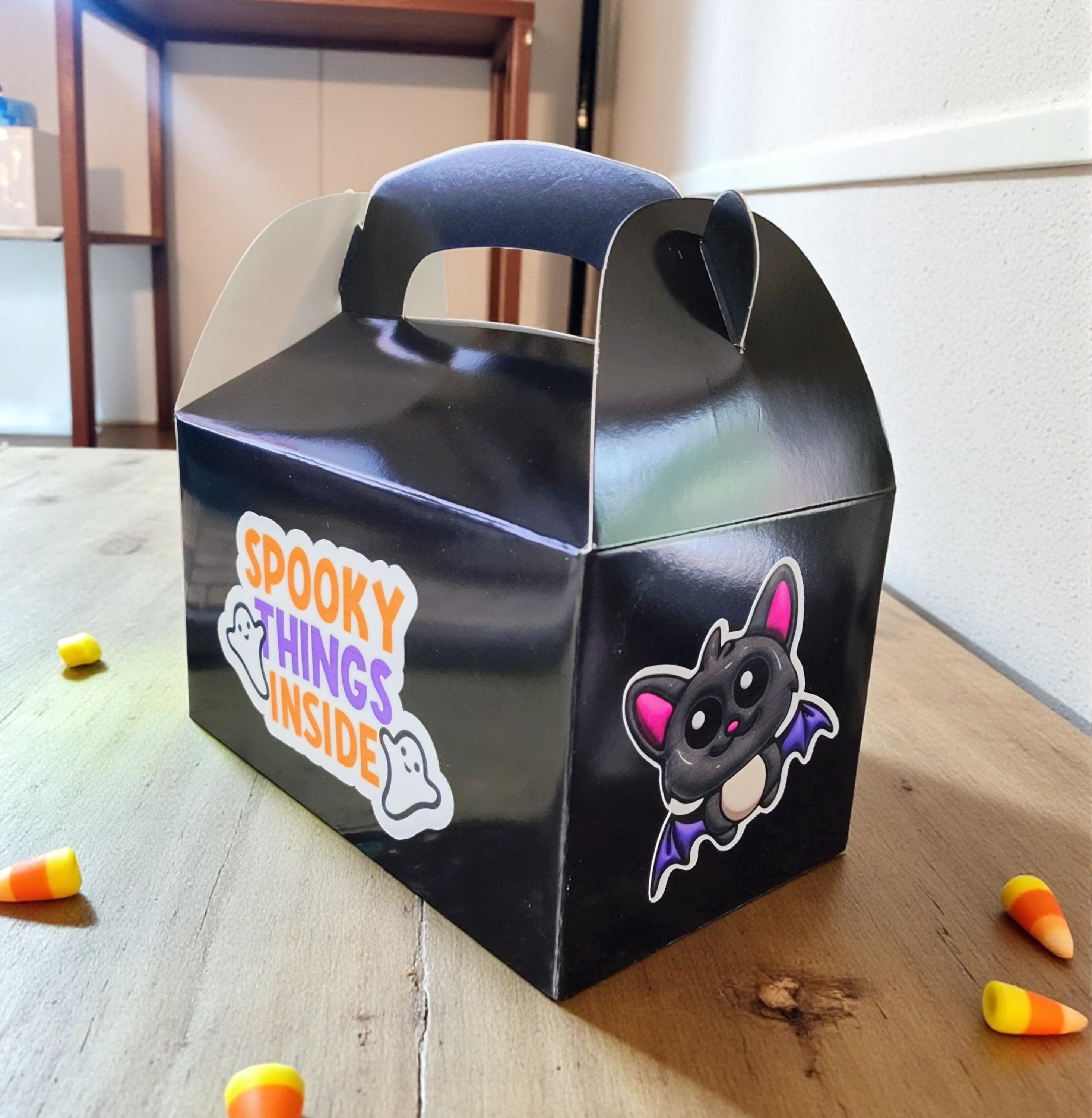 Custom Halloween Trick or Treat Boxes, Party Treat Bags, Personalized ...