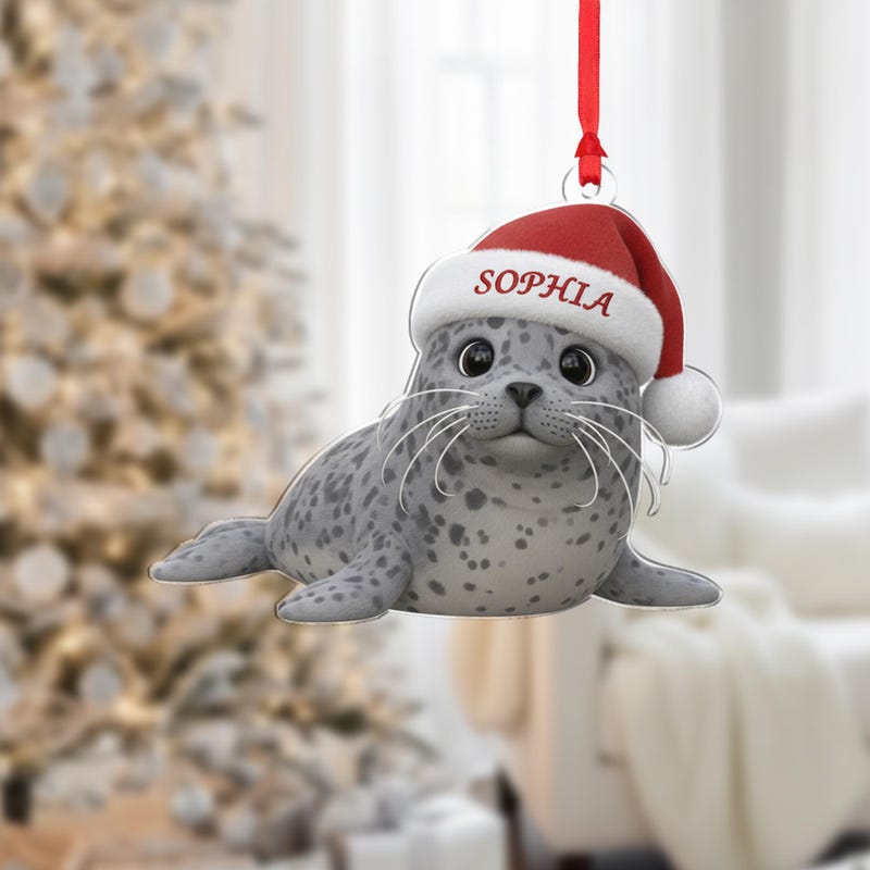 Santa Seal - Etsy