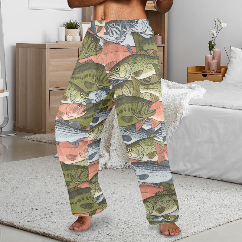 Pajama Bottoms With Fish - Etsy
