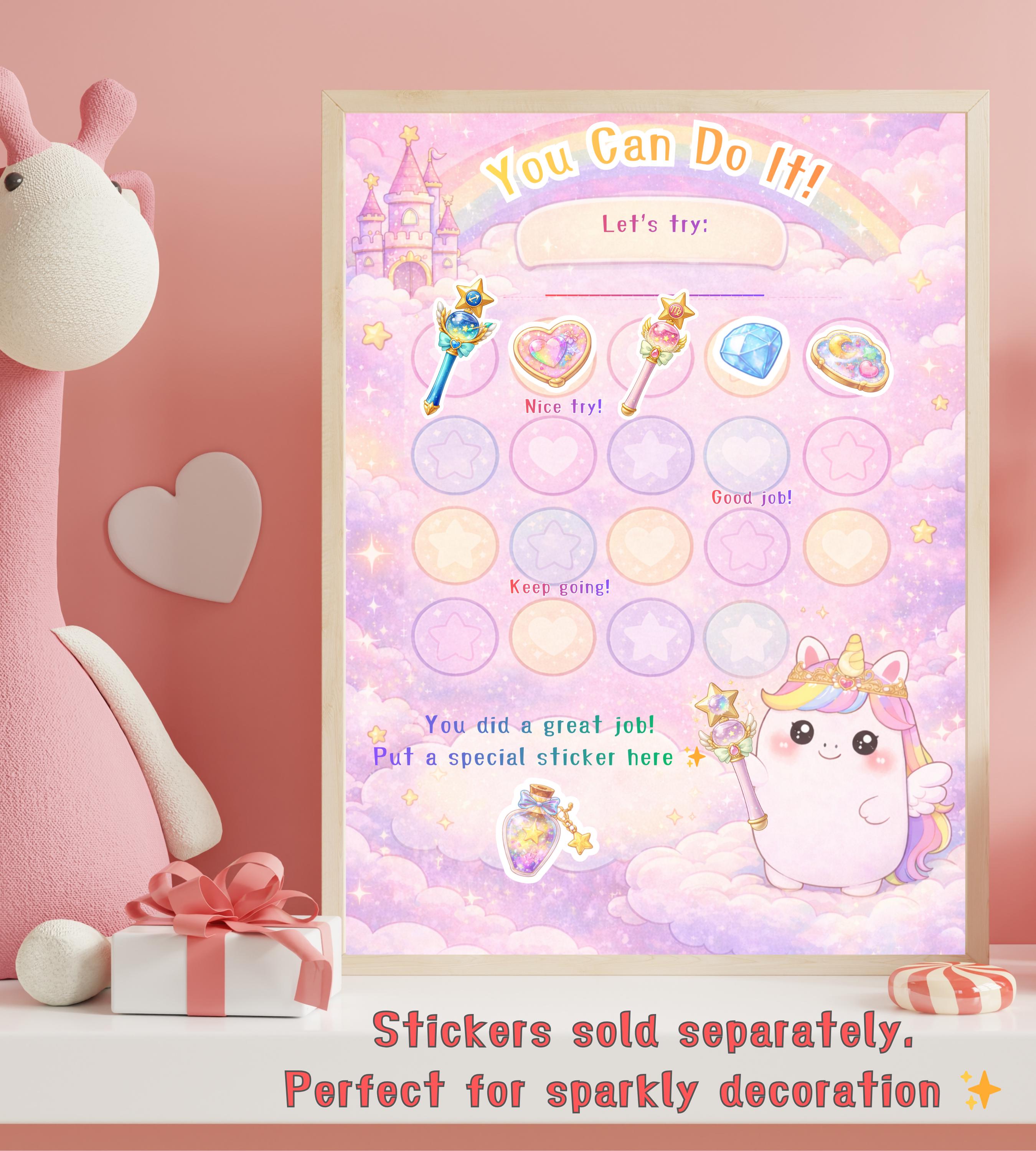 Reward Chart – Unicorn Printable for Kids | A4 & US Letter - Etsy