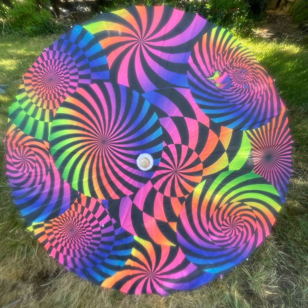 Fabric Festival Parasol Burning Man Large Durable Rave Umbrella Party ...