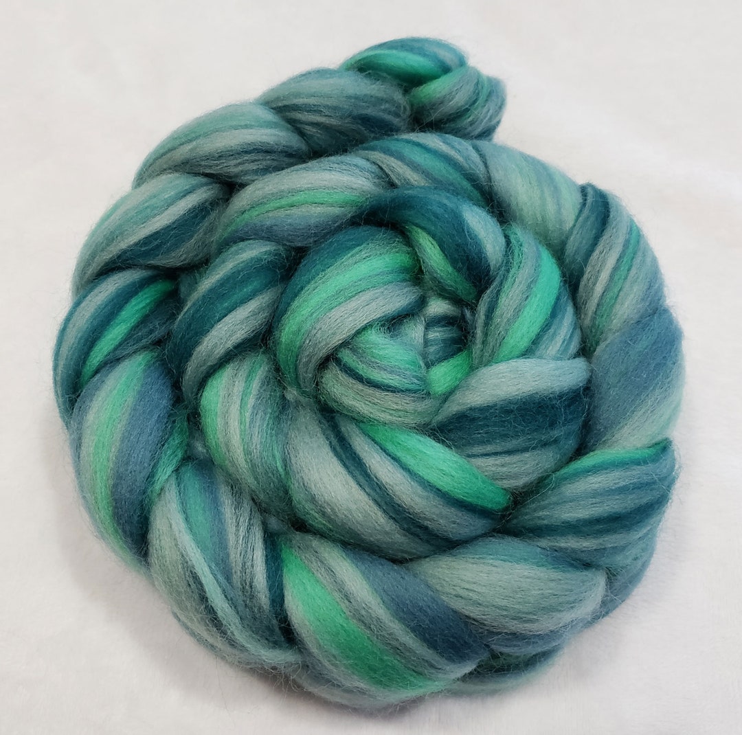 Multi-colored Merino Combed Top - 100 Grams - Harmony - Wool Spinning ...