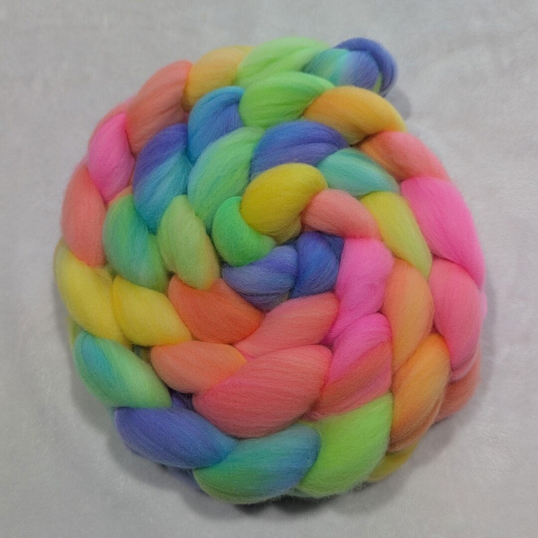 Hand Dyed Rambouillet Top 4 Ounces Roving Spinning Fiber Felting - Etsy