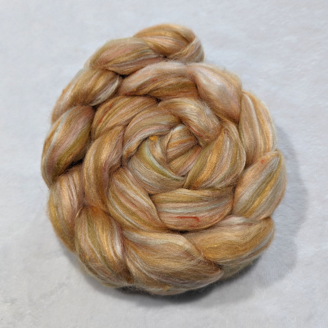 Cover Girl Merino/bamboo/red Eri Silk/wool & Viscose Nepps 37.5/37.5/12 ...