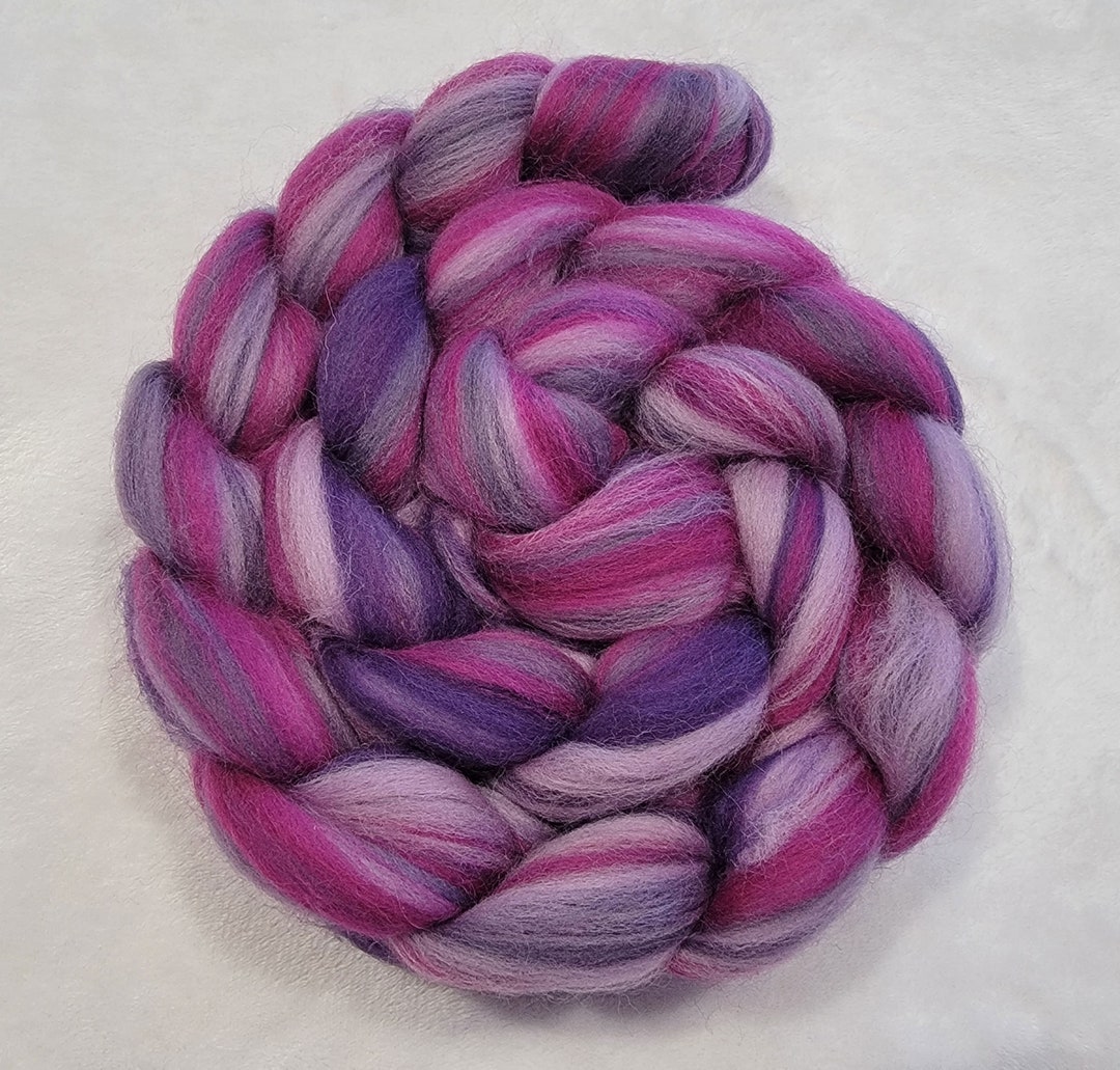 Multi-colored Merino Combed Top - 100 Grams - Heavenly - Wool Spinning ...