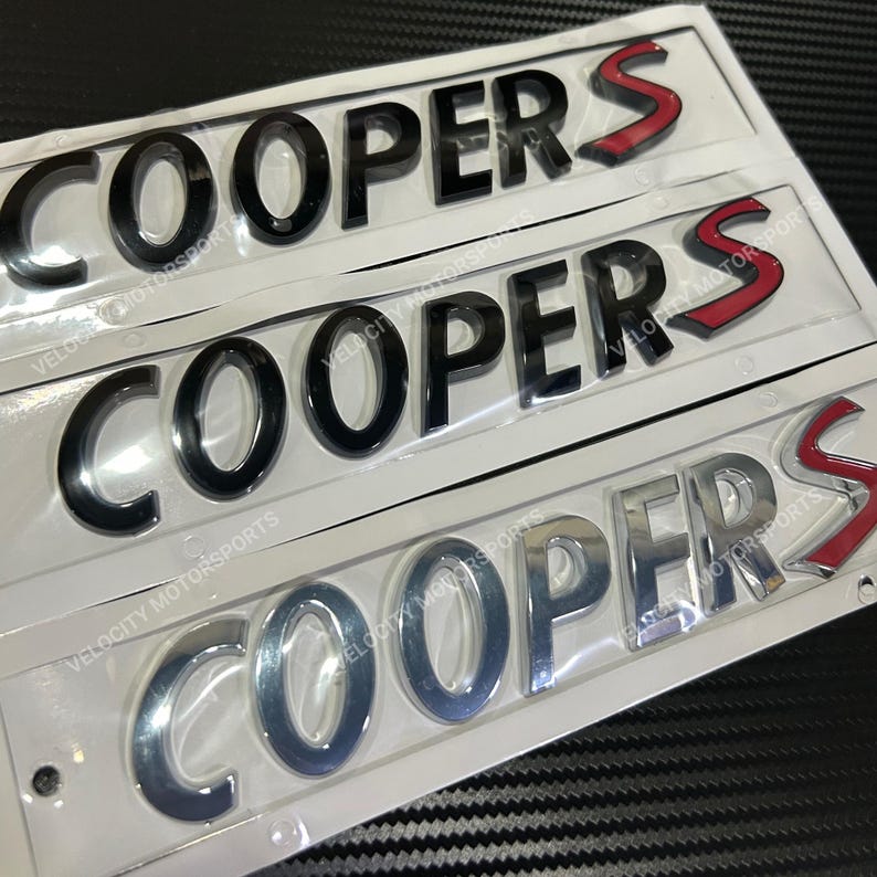 MINI COOPER S Emblem - Rear Badge Sticker - OE Fitment - Etsy
