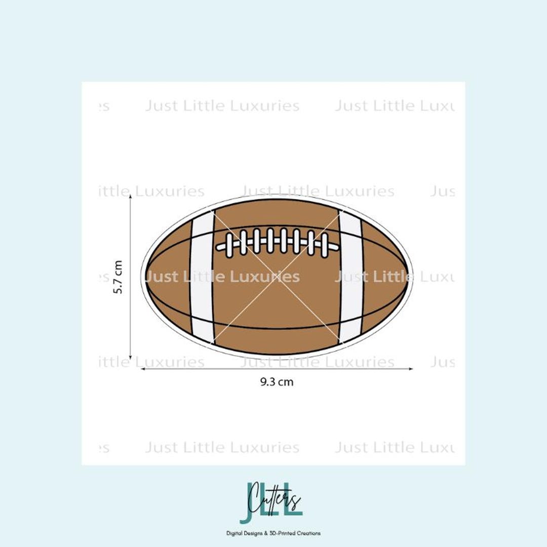 Football Cookie Cutter and Fondant Stamp - Etsy