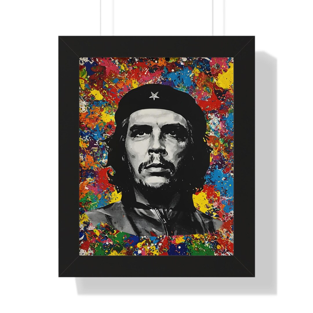 Revolution in Color: Che Guevara Expressionist AI Art Poster - Etsy Canada