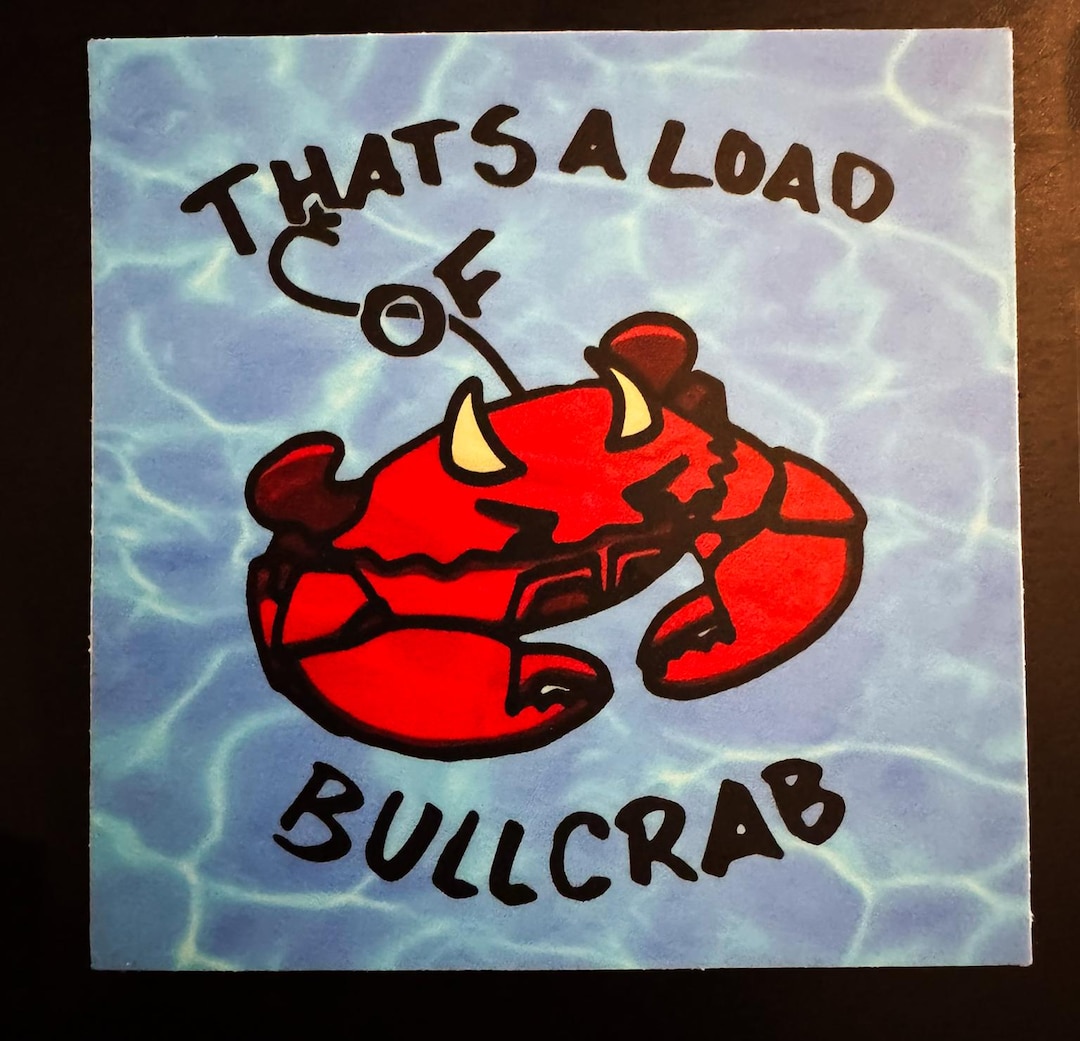 Bull Crab Vinyl Sticker - Etsy