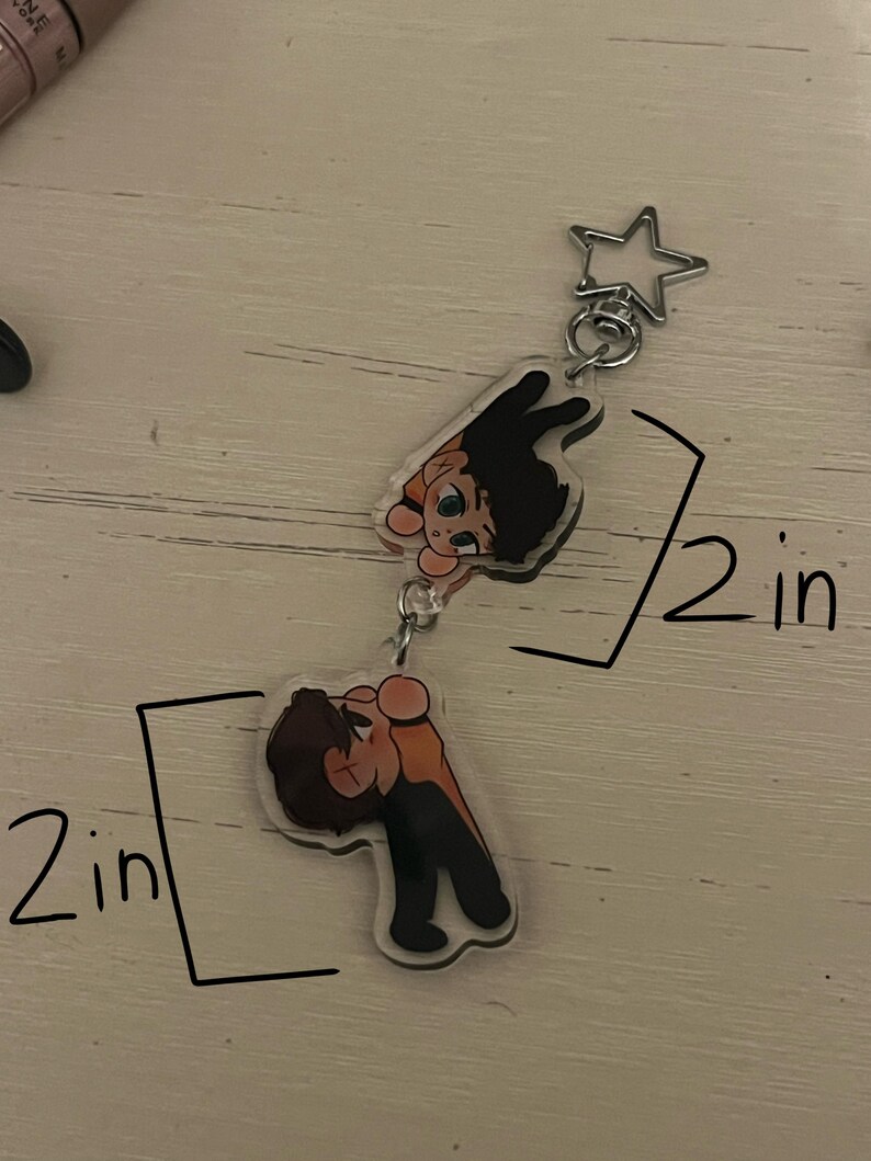 Acrylic Lando Norris and Oscar Piastri Connection Keychains | 4 ...