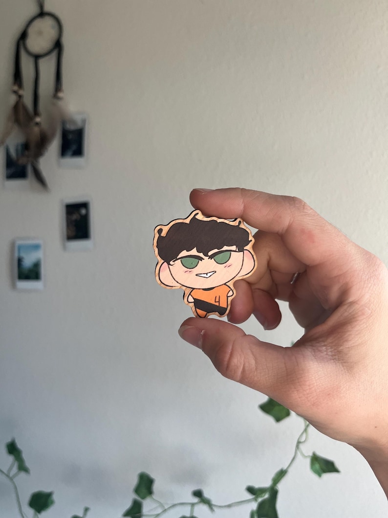 Wooden Formula One Chibi Pins | Lando Norris & Oscar Piastri - Etsy