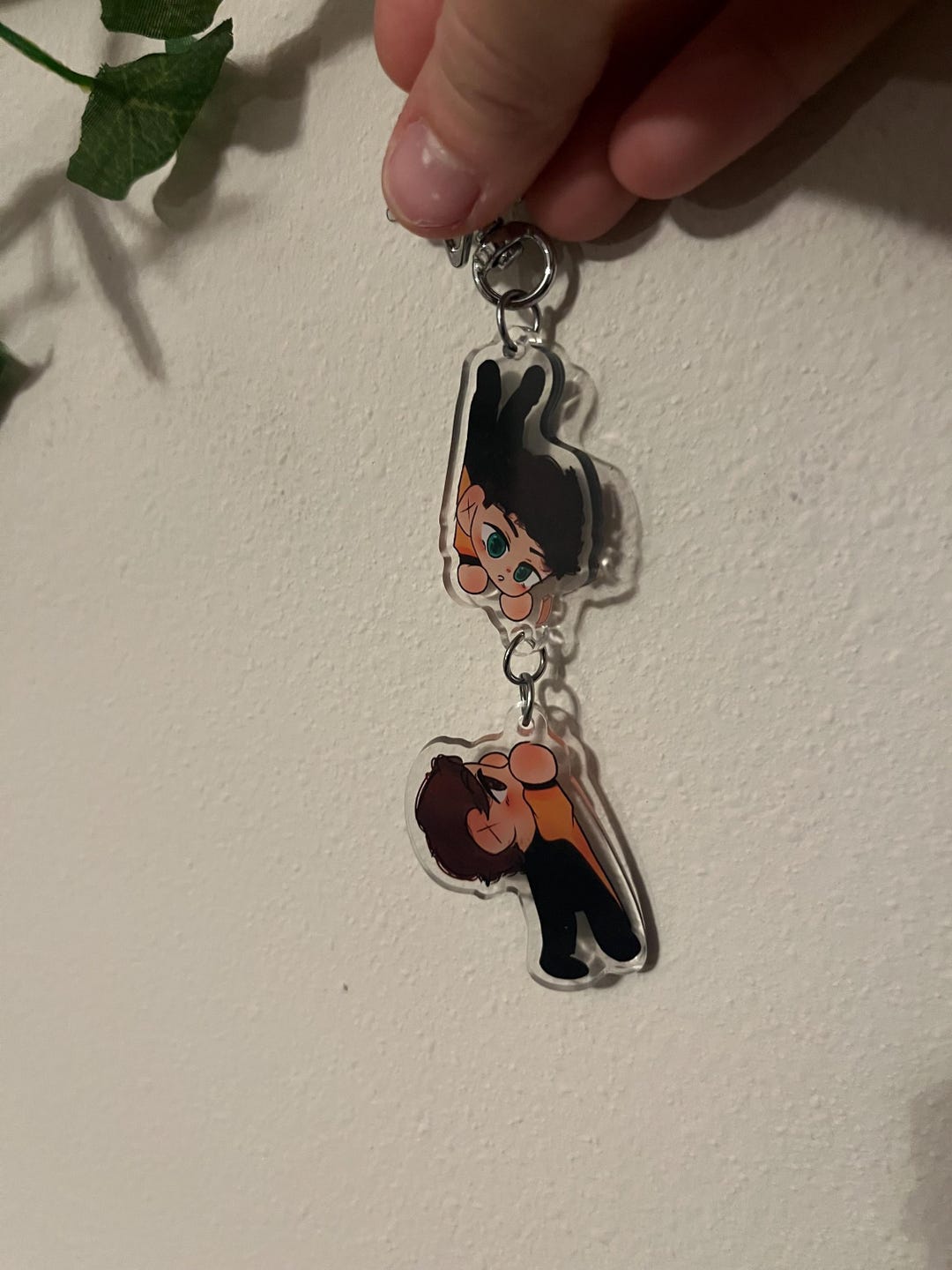 2 Inch Acrylic Lando Norris and Oscar Piastri Connection Keychains ...