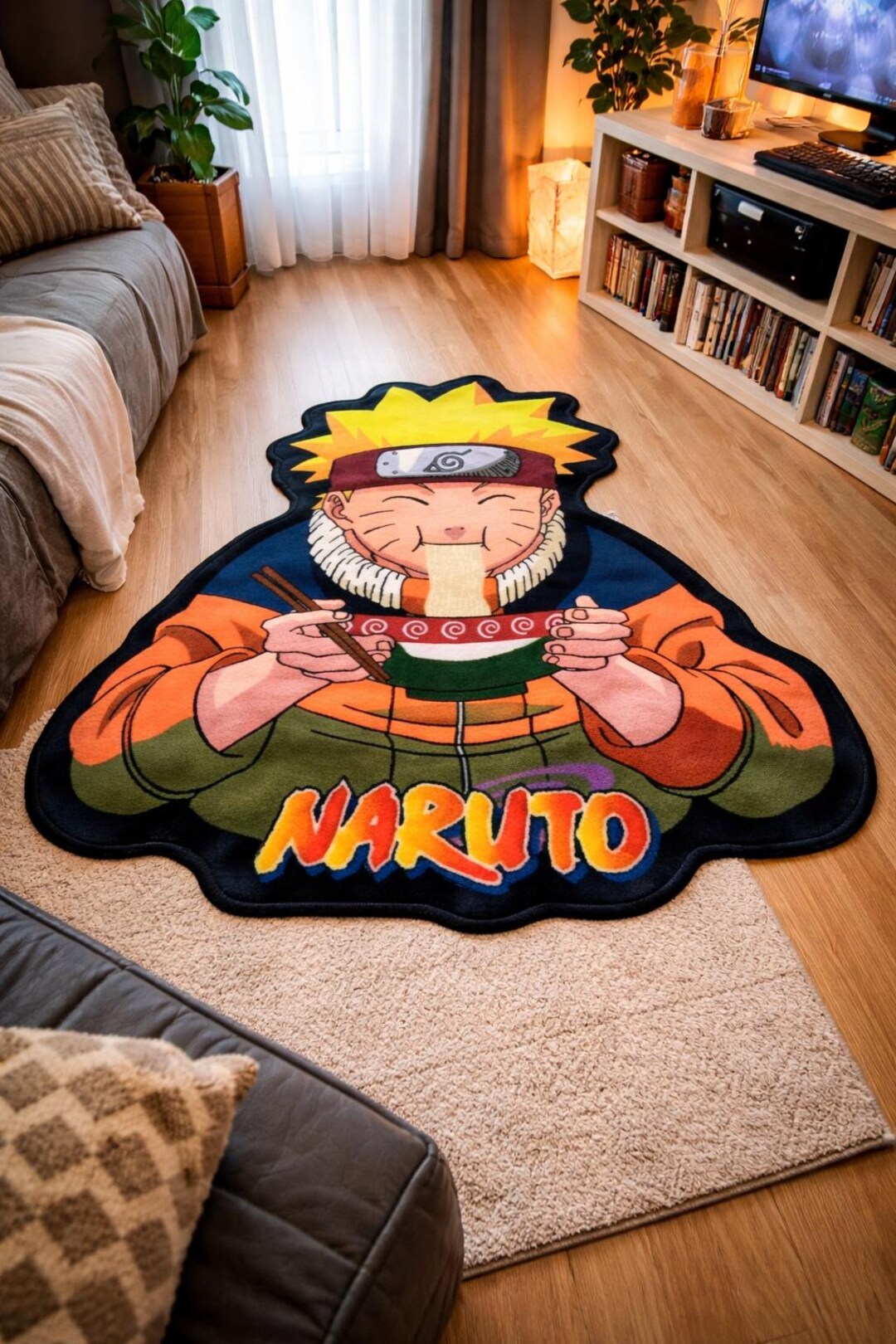 Anime Ninja Hand Tufted Rug | Naruto Inspired Cartoon Character Rug ...