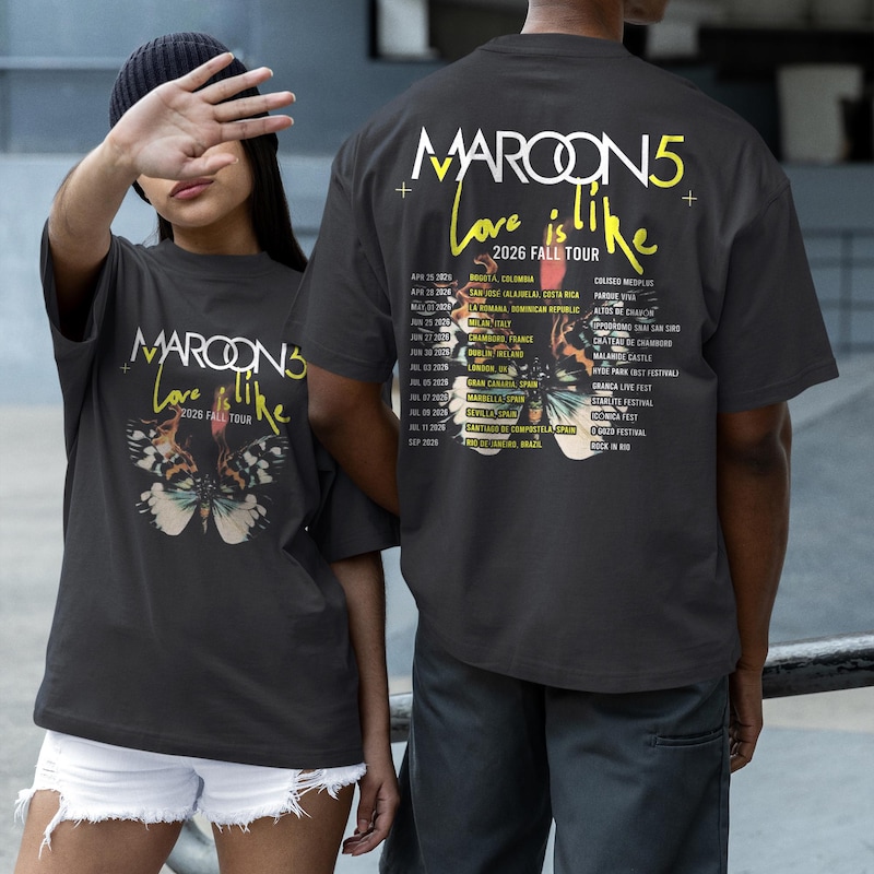 Maroon 5 Womens Tshirt - Etsy