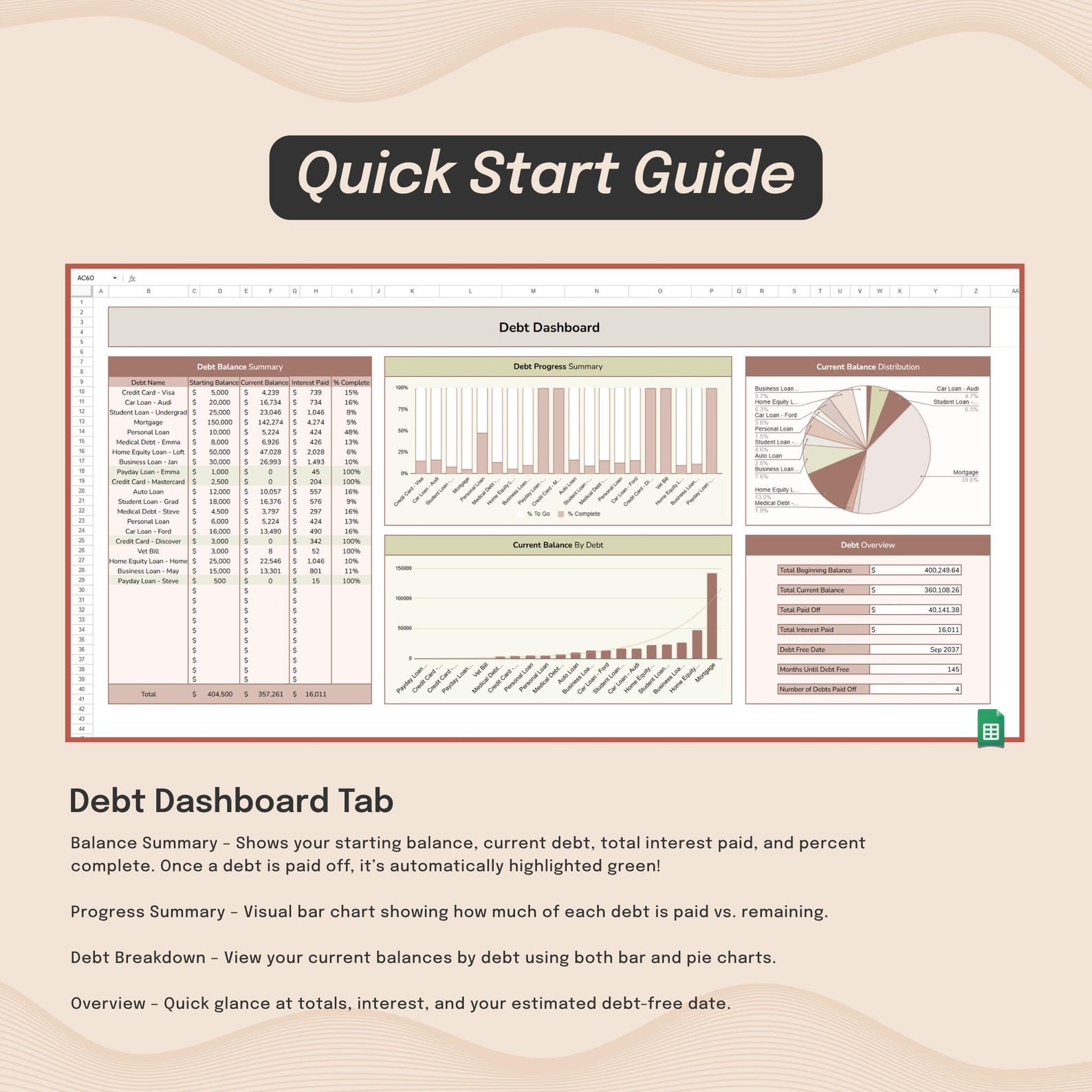 Debt Payoff Tracker Spreadsheet | Snowball & Avalanche Method | Excel ...