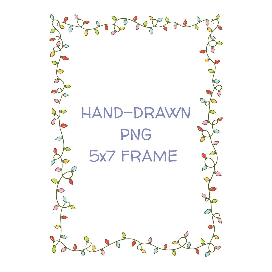 String Light Frame PNG - Etsy