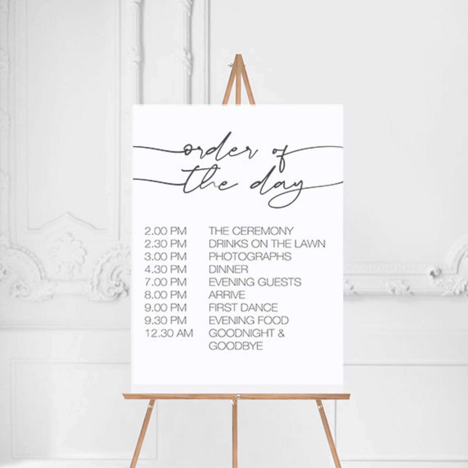 Editable Order Of The Day Instant Download Welcome Bag | Etsy