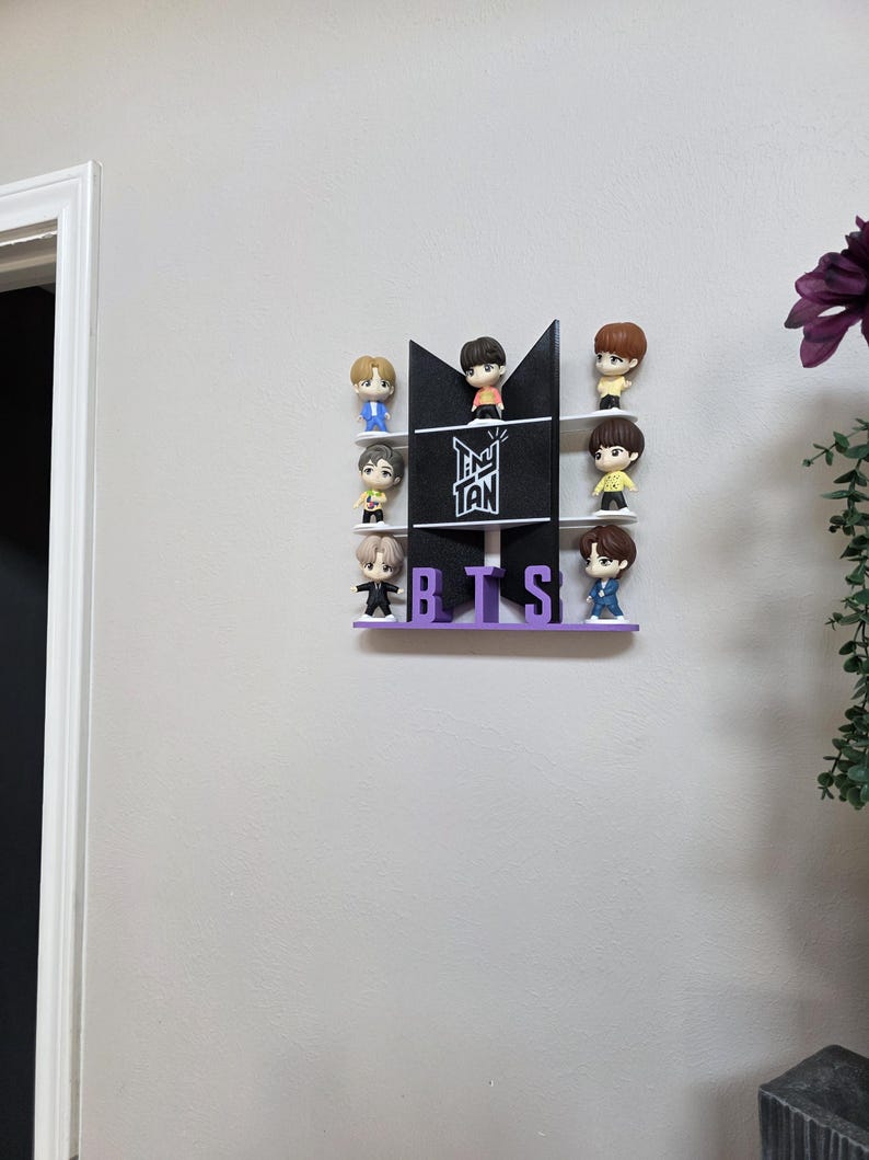 Display Stand for BTS Tinytan Figures. Stand or Wall Mount - Etsy