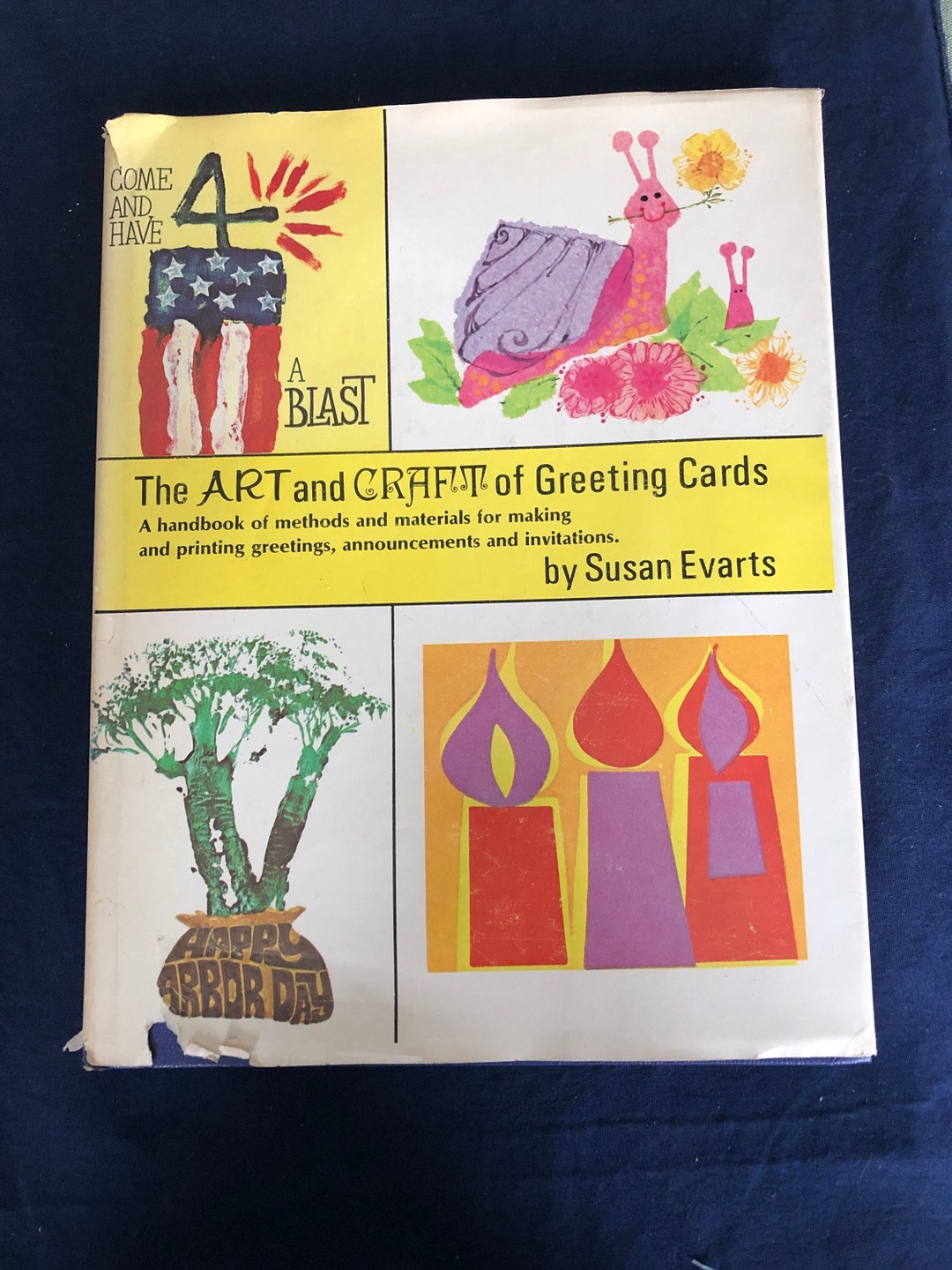Vintage Craft Book the Art and Craft of Greeting Cards by Susan Evarts ...