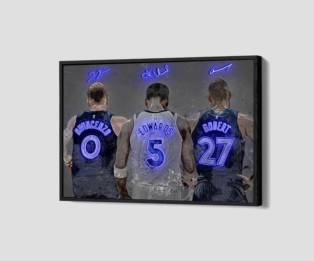 Anthony Edwards Donte Divincenzo Rudy Gobert Poster Minnesota ...