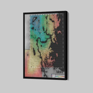 Fallout 4 Wall Map - Etsy