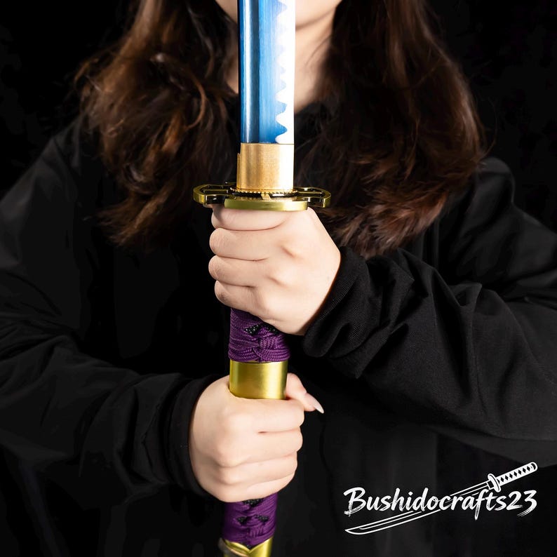 Handmade Nidai Kitetsu Katana – Zoro Anime Sword Replica, Cosplay Prop ...