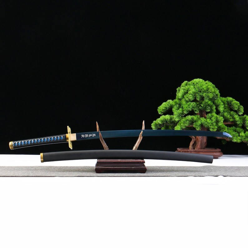 Demon Slayer Muichiro Tokito Nichirin Sword Replica, Blue Manganese ...